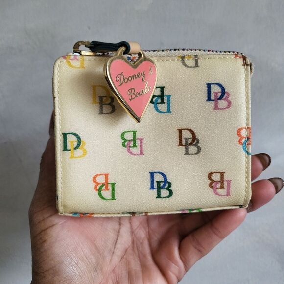 Dooney & Bourke | Bags | Vintage Rainbow White Monogram Dooney And ...